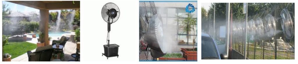 Mist cooling system and misting fans - Cow Cooling Dubai